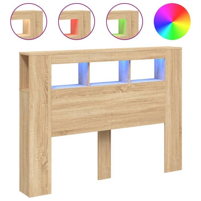 "SOLDES d'Automne"Tête de lit - LEMON - Doux et durable - à LED chêne ...