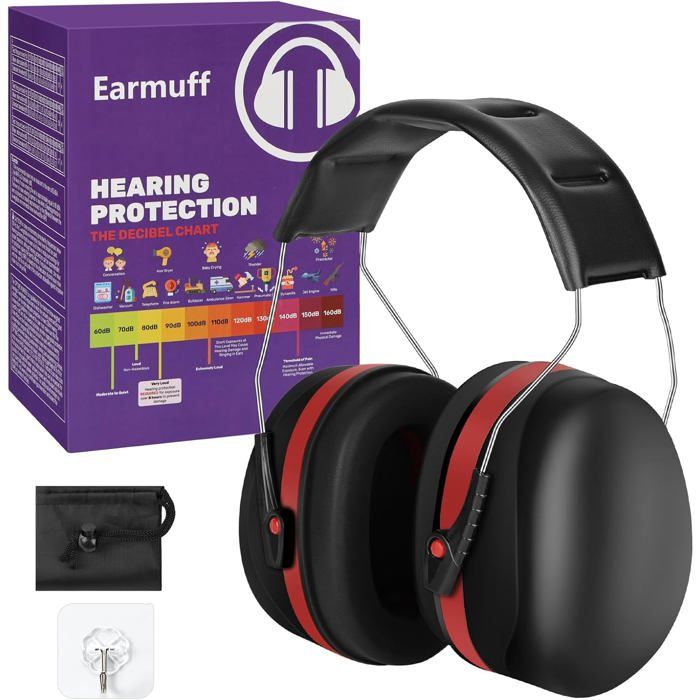 AOOWU Casque Anti Bruit Adulte, Pliable Réglable Confortable Annulation ...
