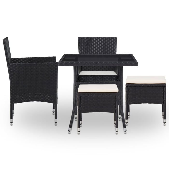 "NEW 2026"Ensemble repas de jardin,Lot de 5,pour 4 personnes,,2 ...