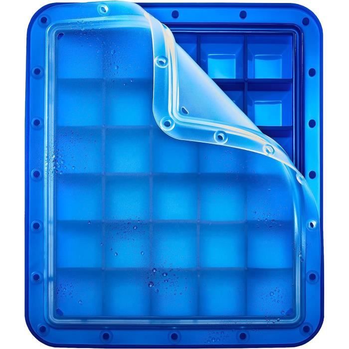 Ice Former Arctic Cube 3 cm Bleu Pour 30 glaçons avec couvercle ...