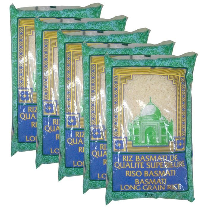 Riz Long Basmati de qualité supérieure - Marque Pigino - Sac de 5KG 5 ...