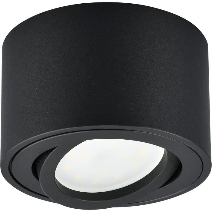 Spot Led En Saillie Orientable Ø80X50Mm Plafonnier Luminaire Apparent ...