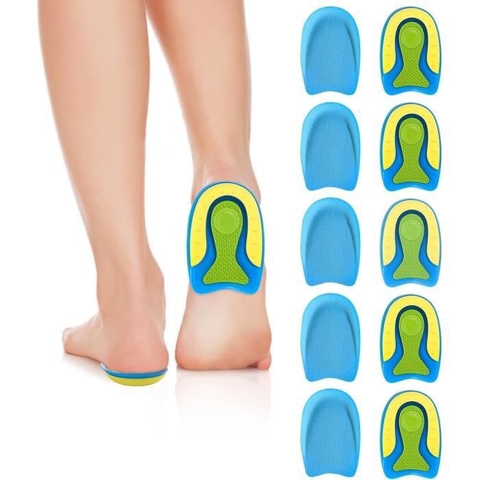 5 Paires Talonnette Gel Silicone,Grandissante Orthopédique Taille L ...