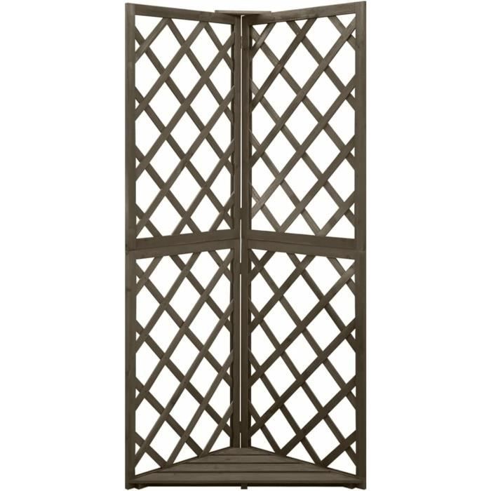 Treillis d'angle en bois pour plantes grimpantes - Pour pelouse, jardin ...