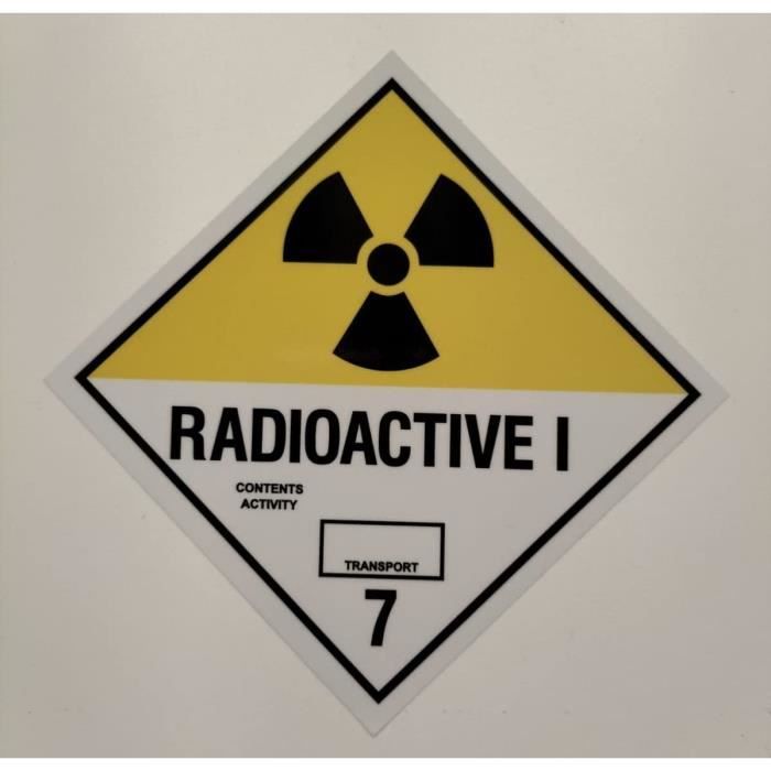 Panneau de sécurité « Dangerous Substances » Radioactive 1 ...