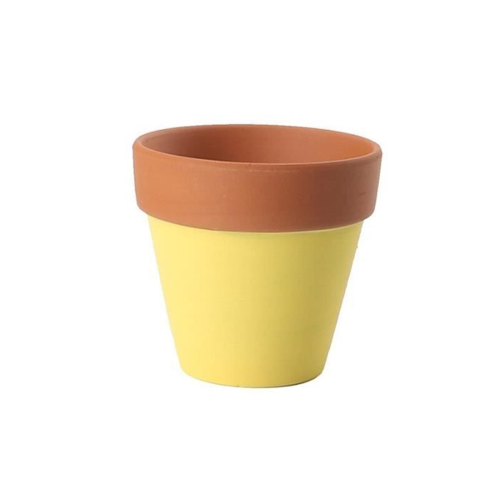 Mini Pot de fleurs coloré avec trou de fuite, jardinière Durable pour ...