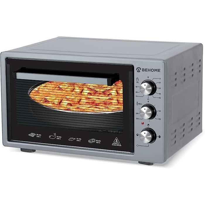 Behome Four lectrique 38 litres ventil autonettoyant maill temprature jusqu39 320 argent ...