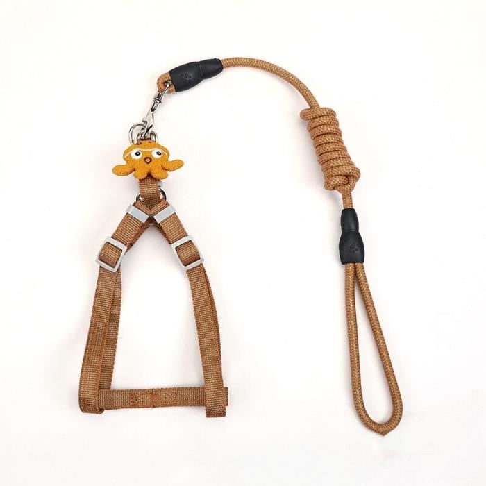 Cartoon Dog Harness No Pull And Leash Set Adjustable Chest Strap For ...