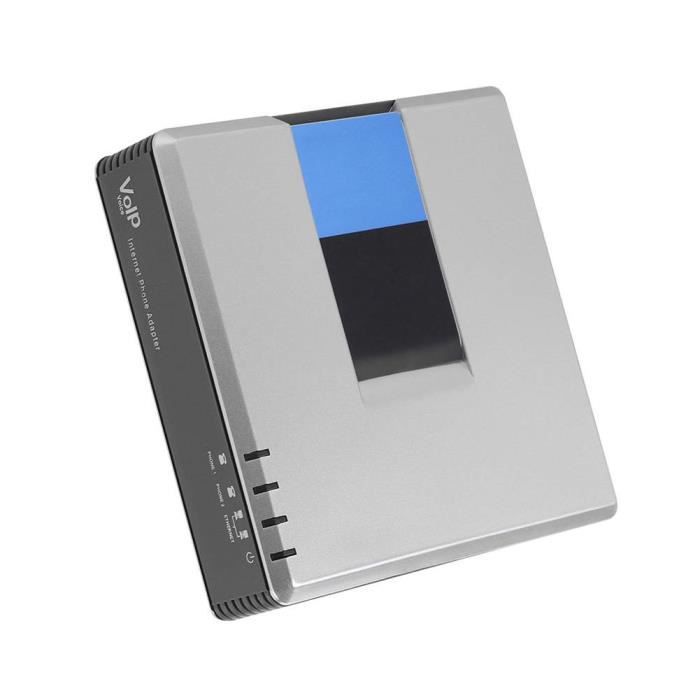 Dilwe adaptateur 2 ports SIP Passerelle VoIP Internet Phone 2 Ports ...