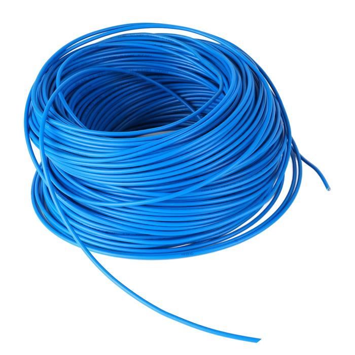 Duokon Fil électrique bleu 100m 1.5mm² isolant électricité stable câble ...