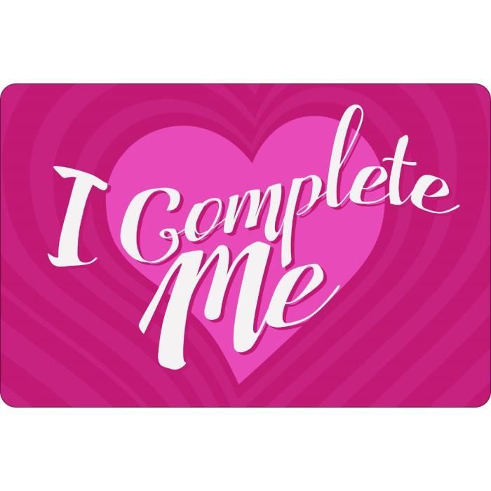 Plaque murale en métal I Complete Me Anti-Valentines 10 x 15cm ...