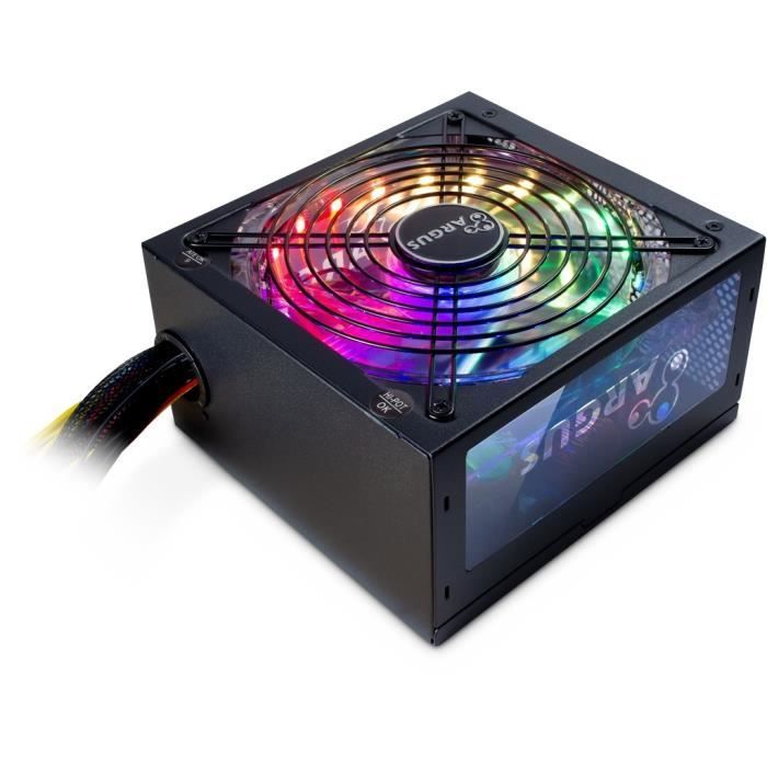Unité d'alimentation d'énergie INTER-TECH ARGUS RGB-500W II - 80 PLUS ...