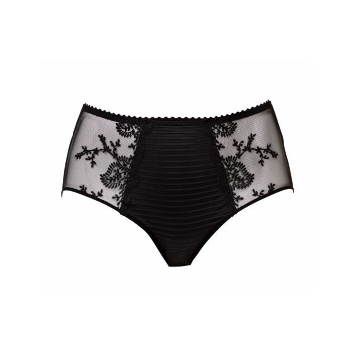 Louisa Bracq 41950 Elise Embroidered Lace Full Brief Black - Cdiscount ...