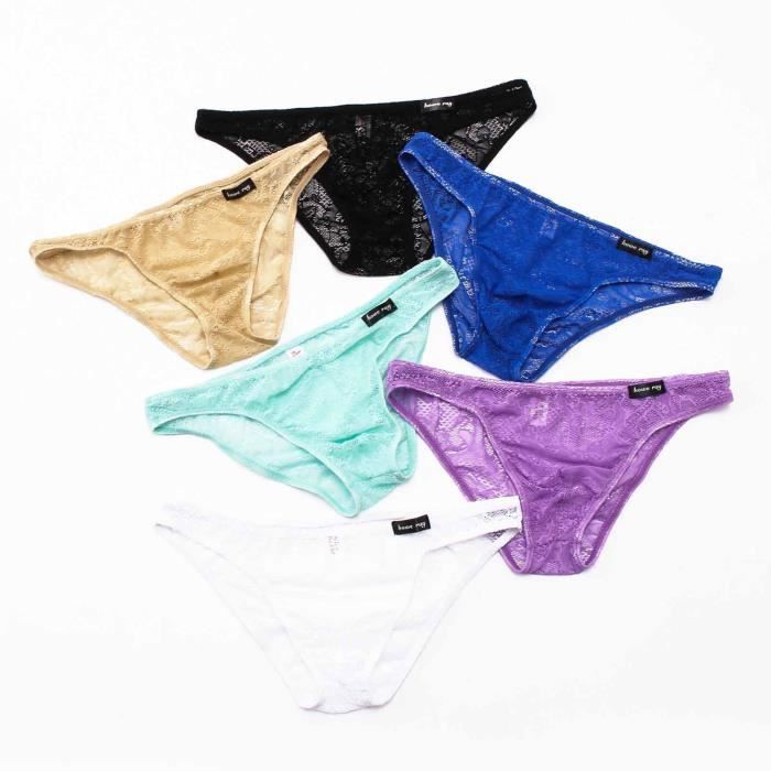 Sasaquoy Boxer - Shorty Slips en dentelle sexy taille basse pour hommes ...