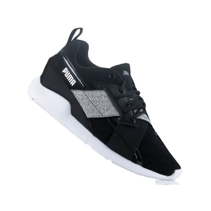Chaussures PUMA Muse X 2 Shimmer Noir - Femme/Adulte - Cdiscount Sport