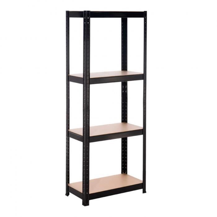 Rack en métal avec 4 étagères réglables - ORION91 - 148x60x30cm - 240Kg ...