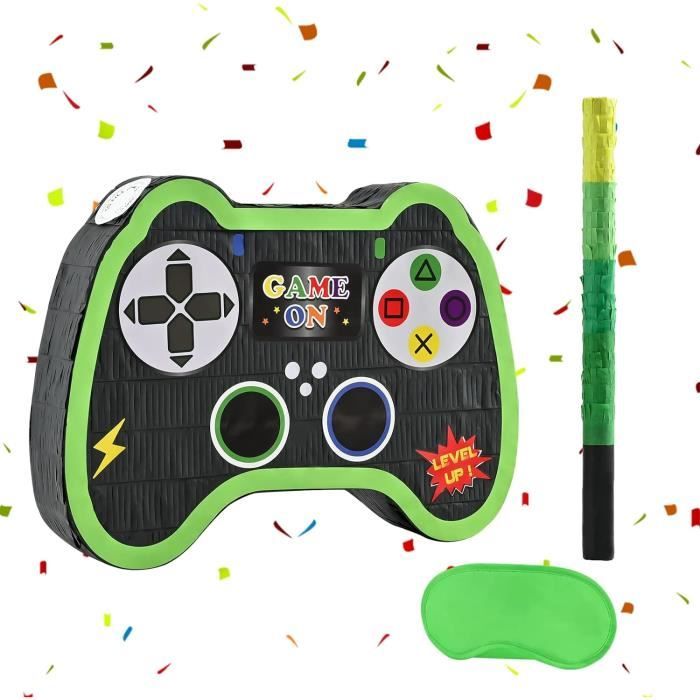 Piñata manette de jeu vidéo – Fournitures de fête avec bandeau pour les ...