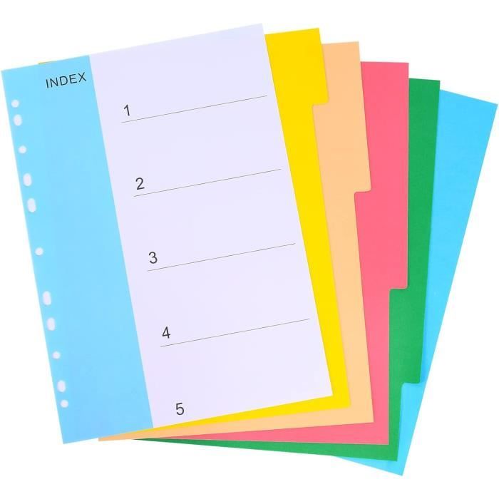 LELADY Intercalaires Classeur A4, (Lot de 10) A4 Intercalaires ...