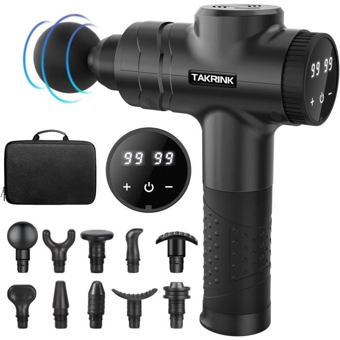 Pistolet De Massage Musculaire, Masseur Massage Gun Ultra Silencieux ...