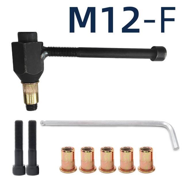 VISSEUSE - DEVISSEUSE,M12-F--Rivet pistolet à écrou perceuse adaptateur ...