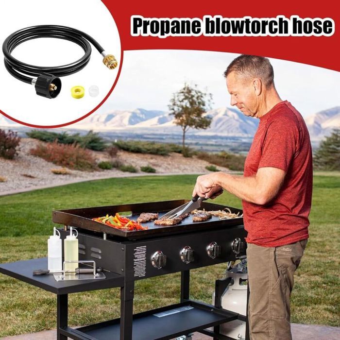Tuyau de gaz pour barbecue, raccordement 1-8 m, accessoires - Cdiscount ...
