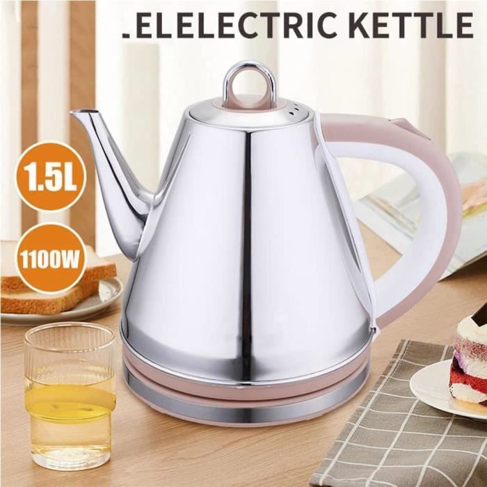 Bouilloire Électrique De 1,5 Litre En Acier Inoxydable, 1100 W ...