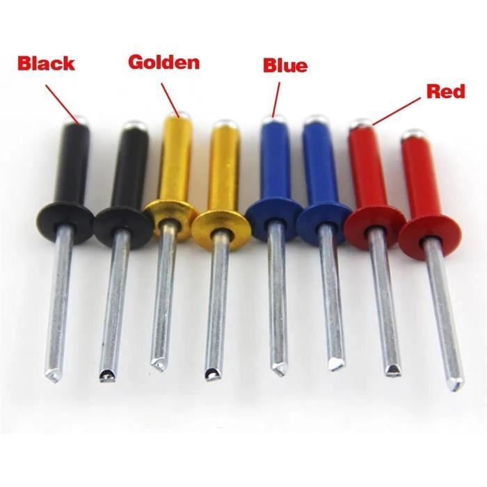 Rivet Pop En Aluminium De Couleur, Clou De Décoration, Tête Ronde, Type ...