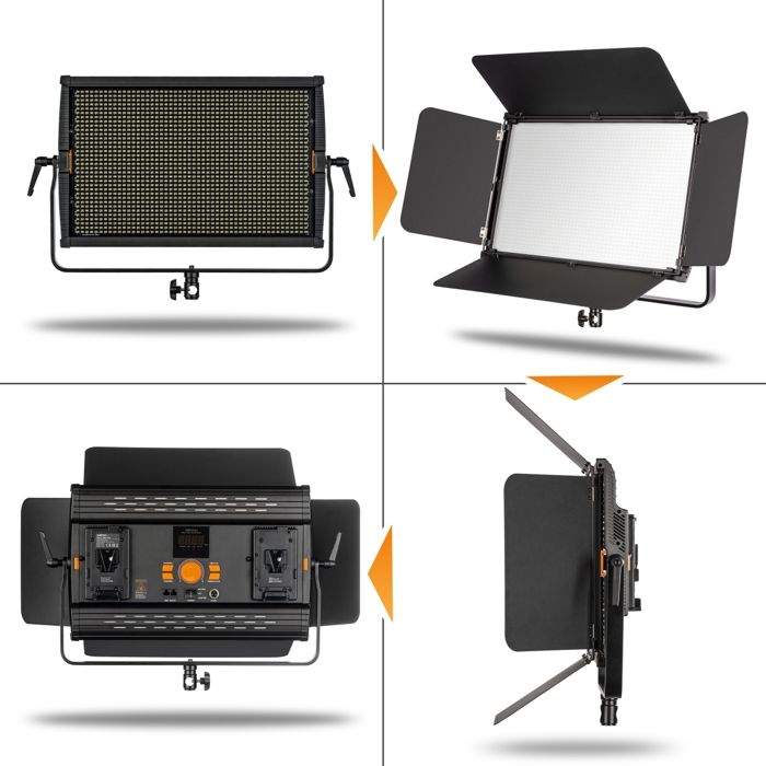 Walimex pro LED Niova 150-F Pro Set d'éclairage de surface avec 2x ...