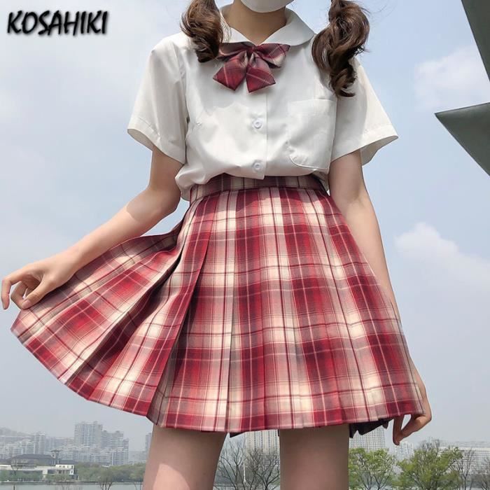 KOSAHISYELLO-Uniforme d'écolière,jupes plissées,17 couleurs,japonais ...