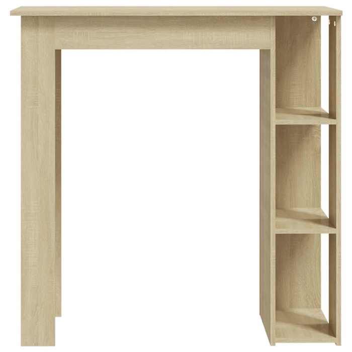 VidaXL Table de bar avec étagère Chêne sonoma 102x50x103,5cm Aggloméré ...