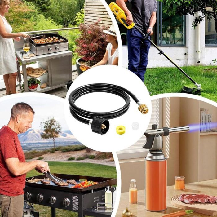 Tuyau de gaz pour barbecue, raccordement 1-8 m, accessoires - Cdiscount ...