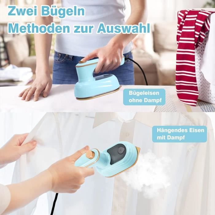 Lisseur À Vapeur, Mini Fer À Vapeur,Cuiseur Vapeur Portable, Chauffage Rapide 30S, Réservoir D ...