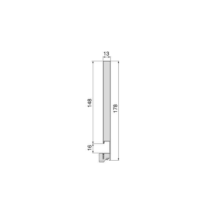 Emuca Tiroir extérieur Vertex 40kg hauteur 178mm, profondeur 450mm ...