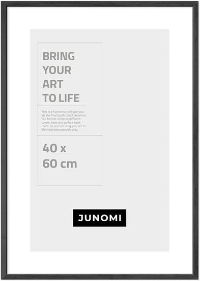 Cadre photo 40 x 60 cm bois noir Cadre photo noir avec verre Plexi ...