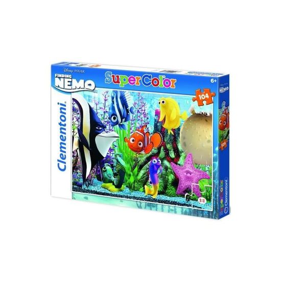 CLEMENTONI PUZZLE - NEMO - 104 PIECES - POISSON CLOWN - ANIMAUX MARINS ...