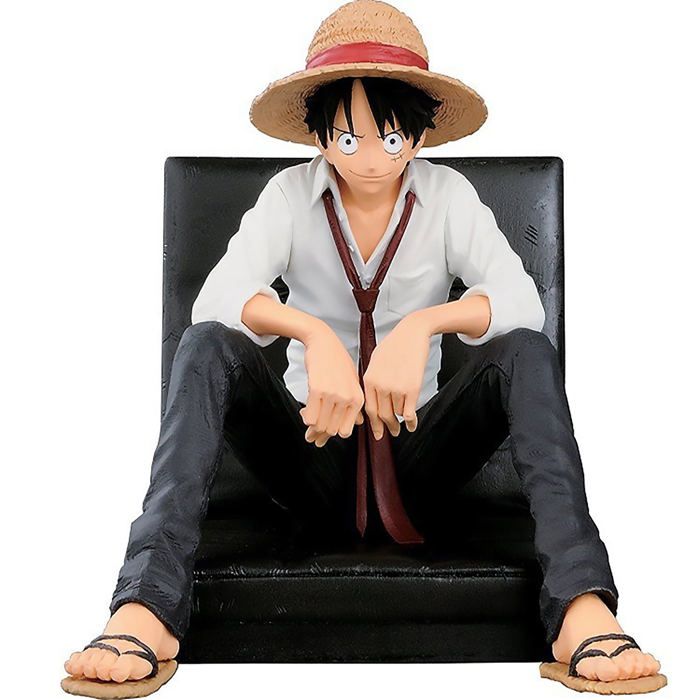 Figurine Anime Luffy assise en boîte pour décoration de bureau, cadeau ...