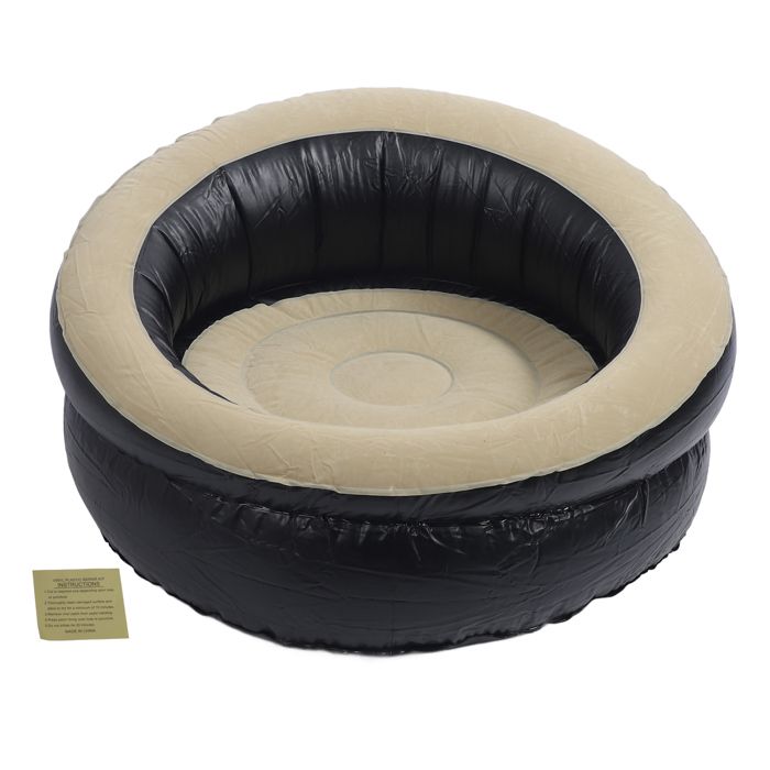 Canapé gonflable en PVC floqué, chaise de canapé gonflable ergonomique ...