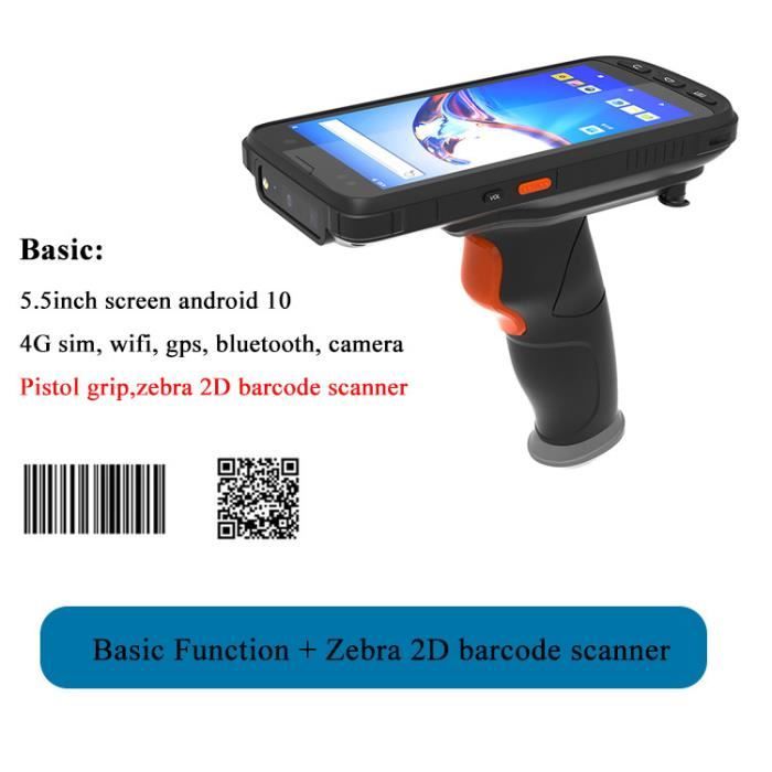 Scanner de codes-barres avec poignée odor, Android, déterminer 1D, OJ, QR, longue portée, RFID ...