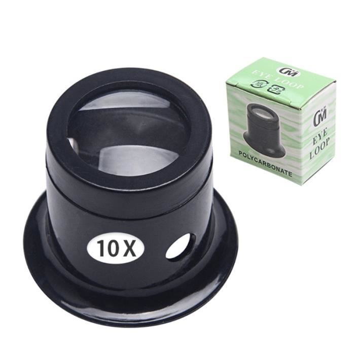 10x - Loupe monoculaire Portable, outil de Loupe de montre de bijoutier ...