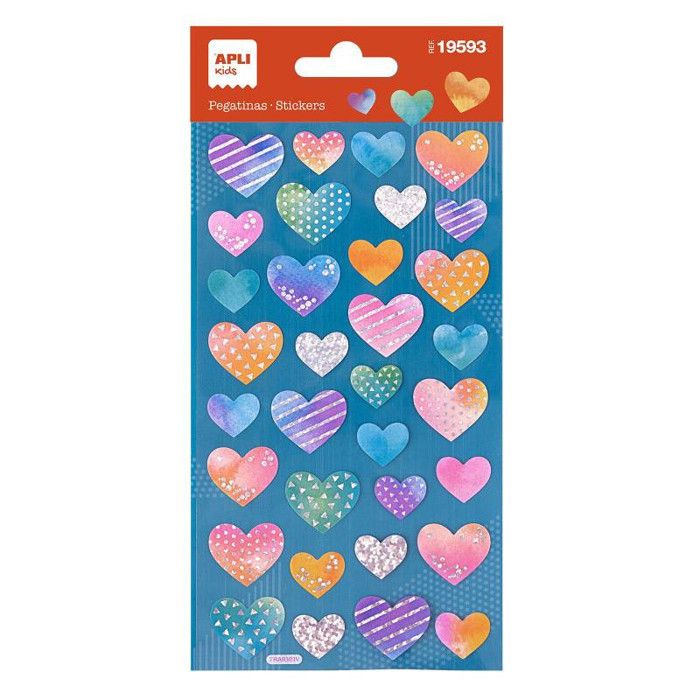Gommettes - Stickers - Cœurs - 33 pièces - Apli Kids - Cdiscount Jeux ...