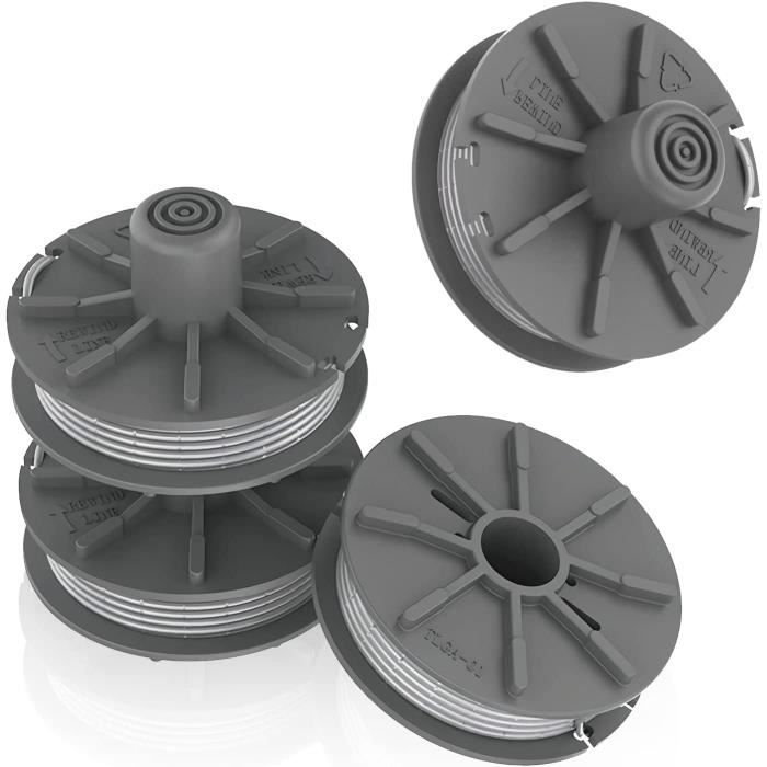 4Pcs Bobine de fil de Rechange pour Coupe-Bordure de Ligne,Compatible pour Gardena 5307-20 ...