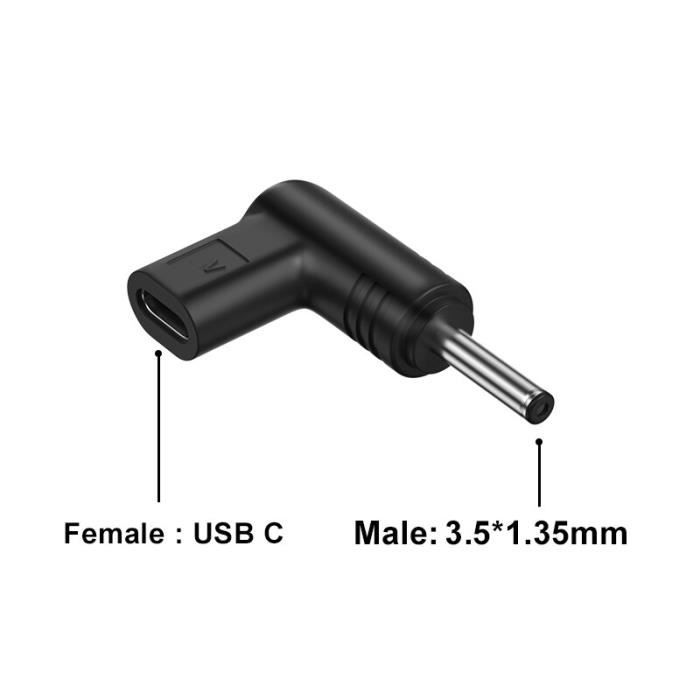 Connecteur d'alimentation universel USB C PD vers DC,5V,9V,12V,15V,19V,prise jack,adaptateur de ...