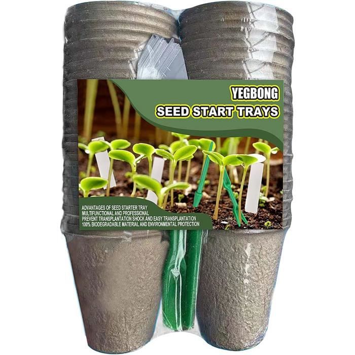 Pots de semis biodégradables – Pot de pulpe pour semis de pépinière ...