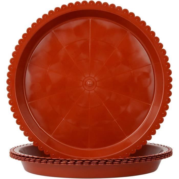 Lot De 5 Soucoupes Rondes En Plastique Pour Pots De Fleurs - Pour Pots ... Lot De 5 Soucoupes Rondes En Plastique Pour Pots De Fleurs - Pour Pots ...