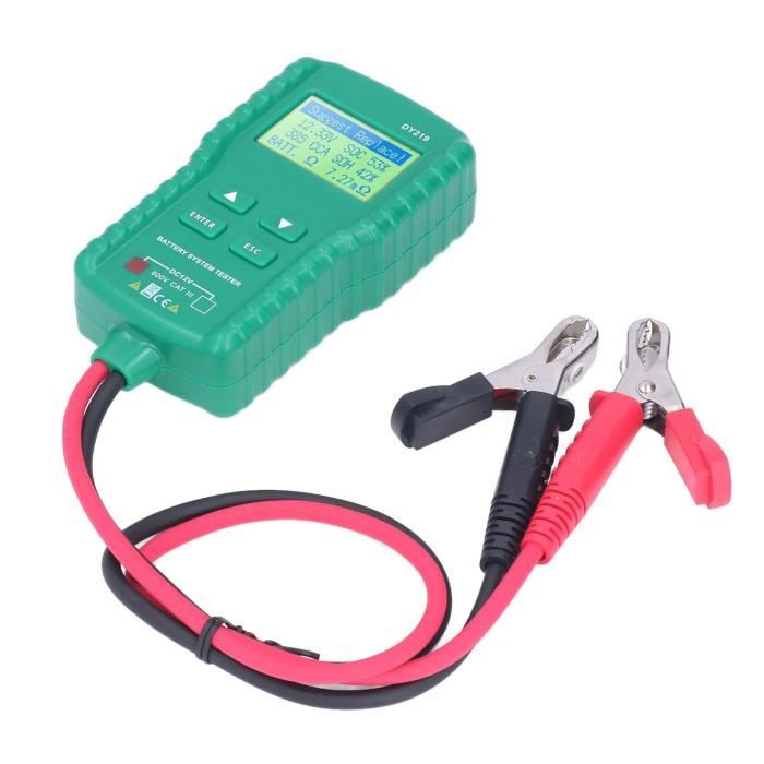 Dilwe Testeur de batterie de voiture DY219 12V testeur de charge de ...