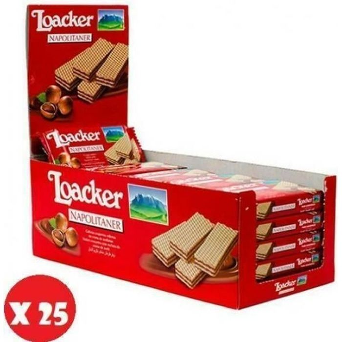 LOACKER GAUFRETTES DE NOISETTE 25 PCS - Cdiscount Au quotidien