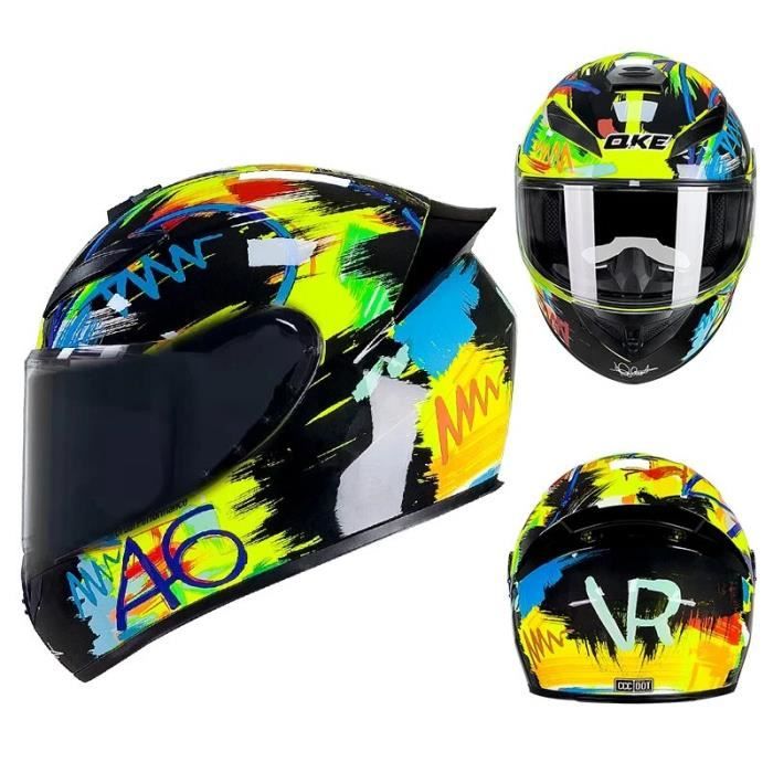Casque de moto de course de motocross,casque de sport rétro,unisexe ...