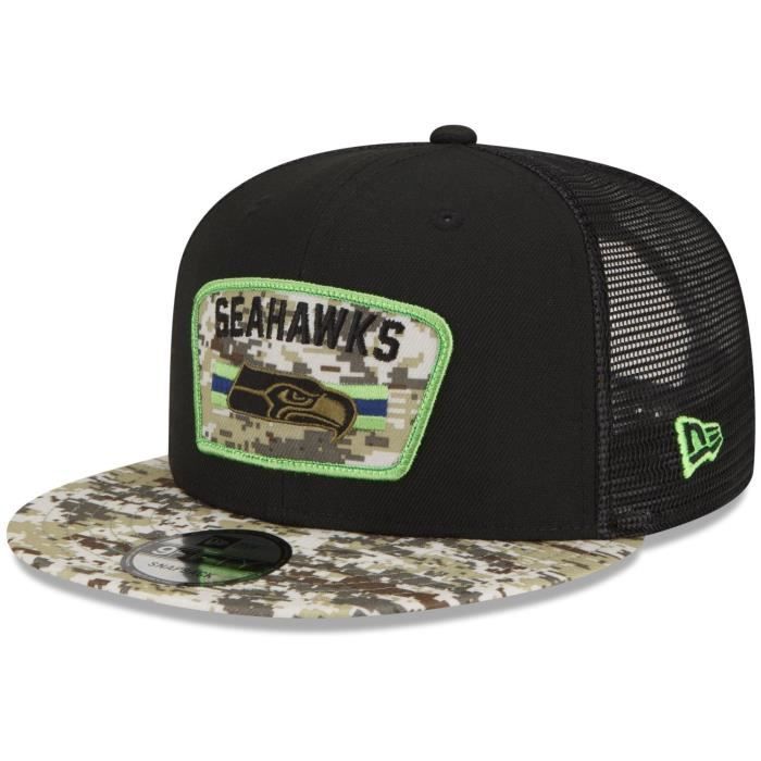 New Era 9Fifty Trucker Mesh Snapback Cap Salute to Service Seattle ...