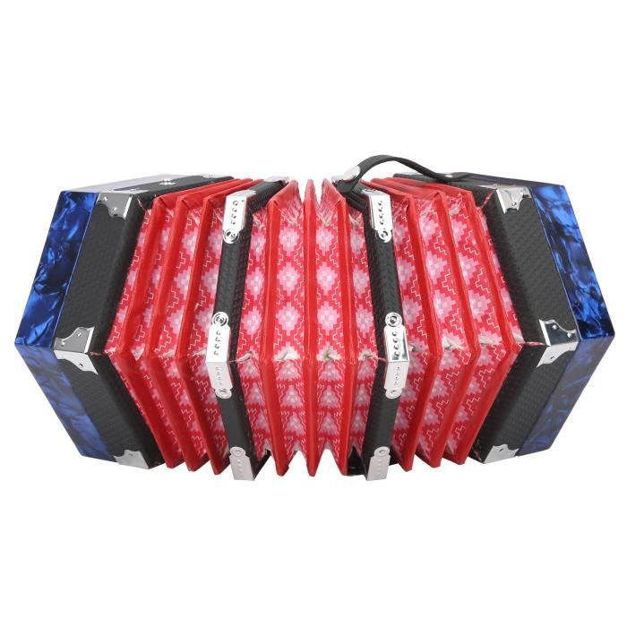 Pwshymi Instrument Concertina Accordéon Concertina Portable ...