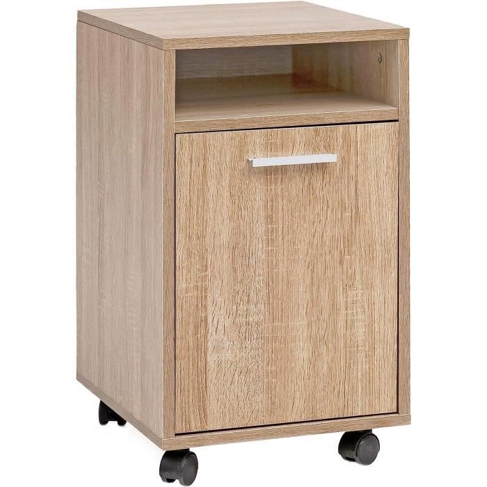 FineBuy Caisson de Bureau 33x60x38 cm Placard de Rangement Mobile ...